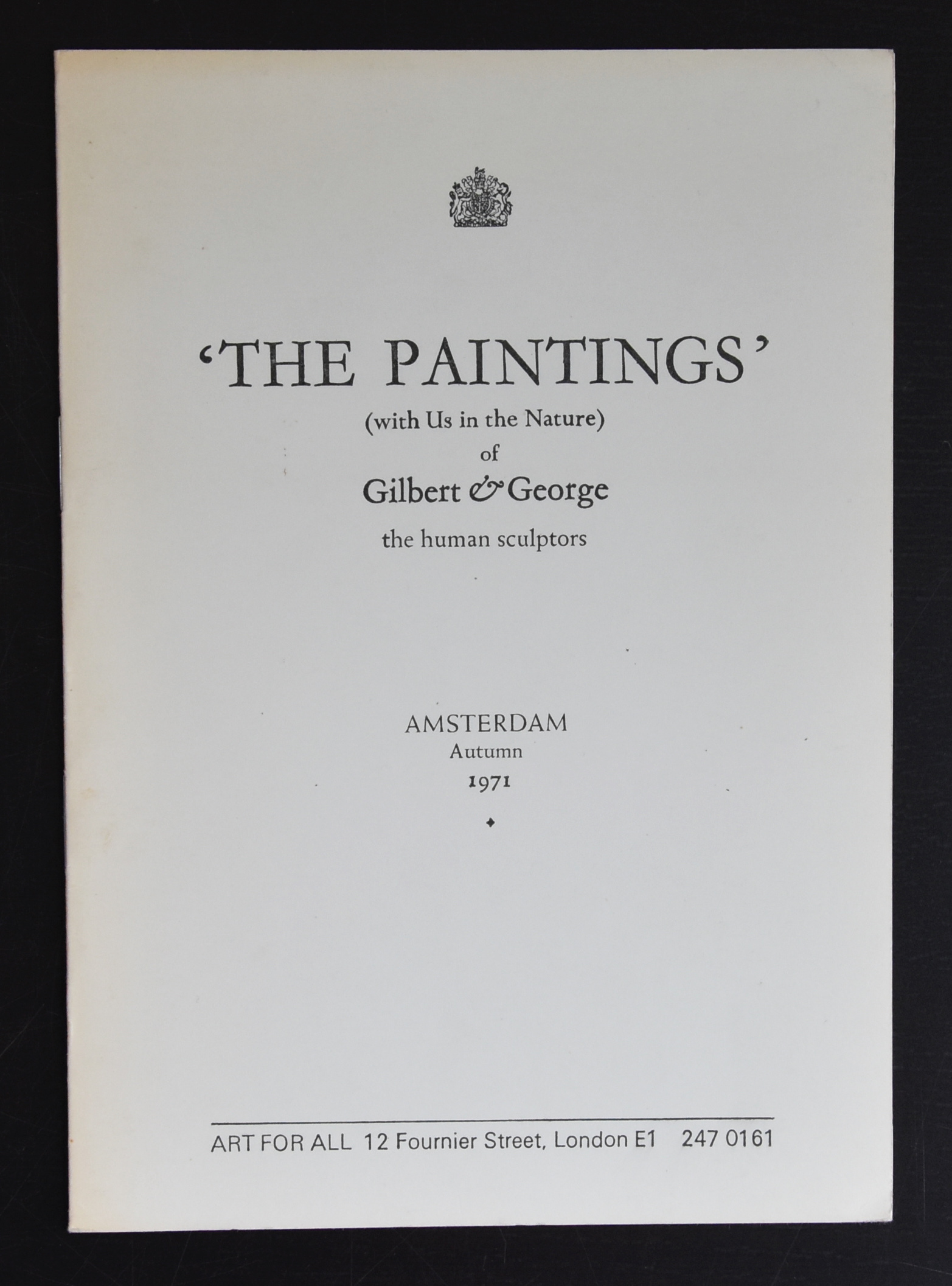 Gilbert & George …The Paintings, 1971 – FTN-blog